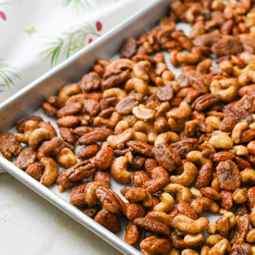 Sweet Spicy Christmas Nuts - Garlic & Zest