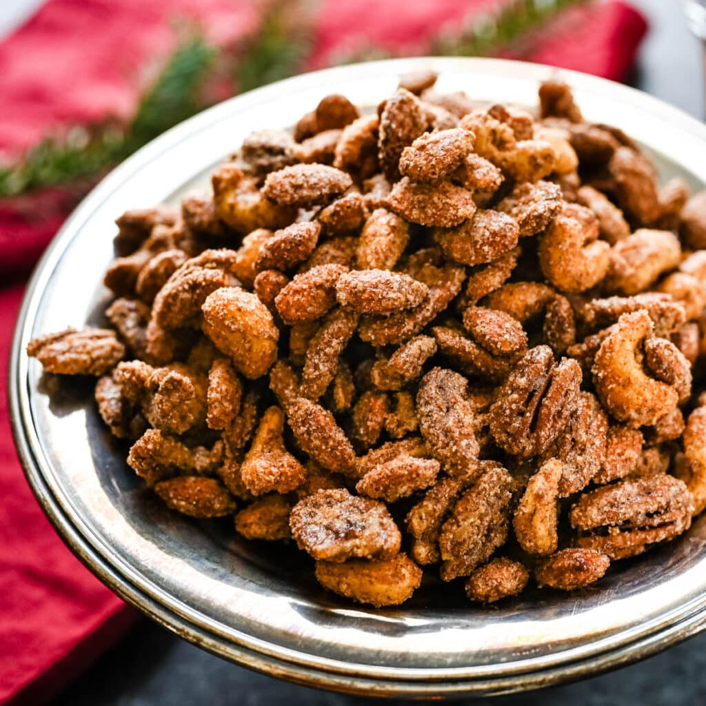 Sweet Spicy Christmas Nuts - Garlic & Zest