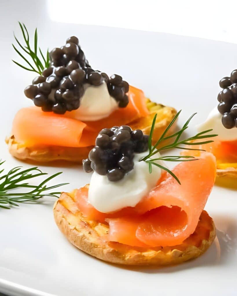 Elegant Smoked Salmon Canapés - Garlic & Zest
