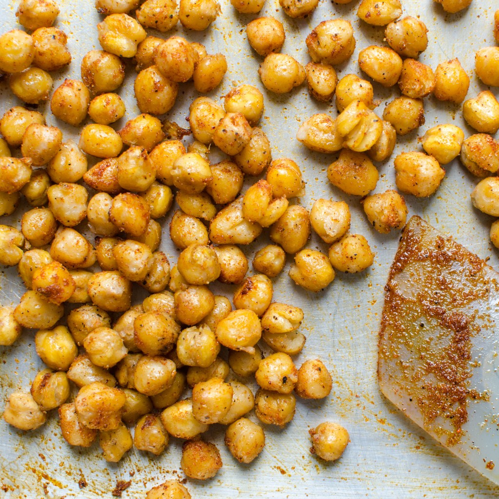 Crispy Spiced Chick Peas - Garlic & Zest