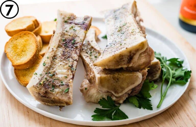Roasted Beef Bone Marrow Appetizer - Garlic & Zest