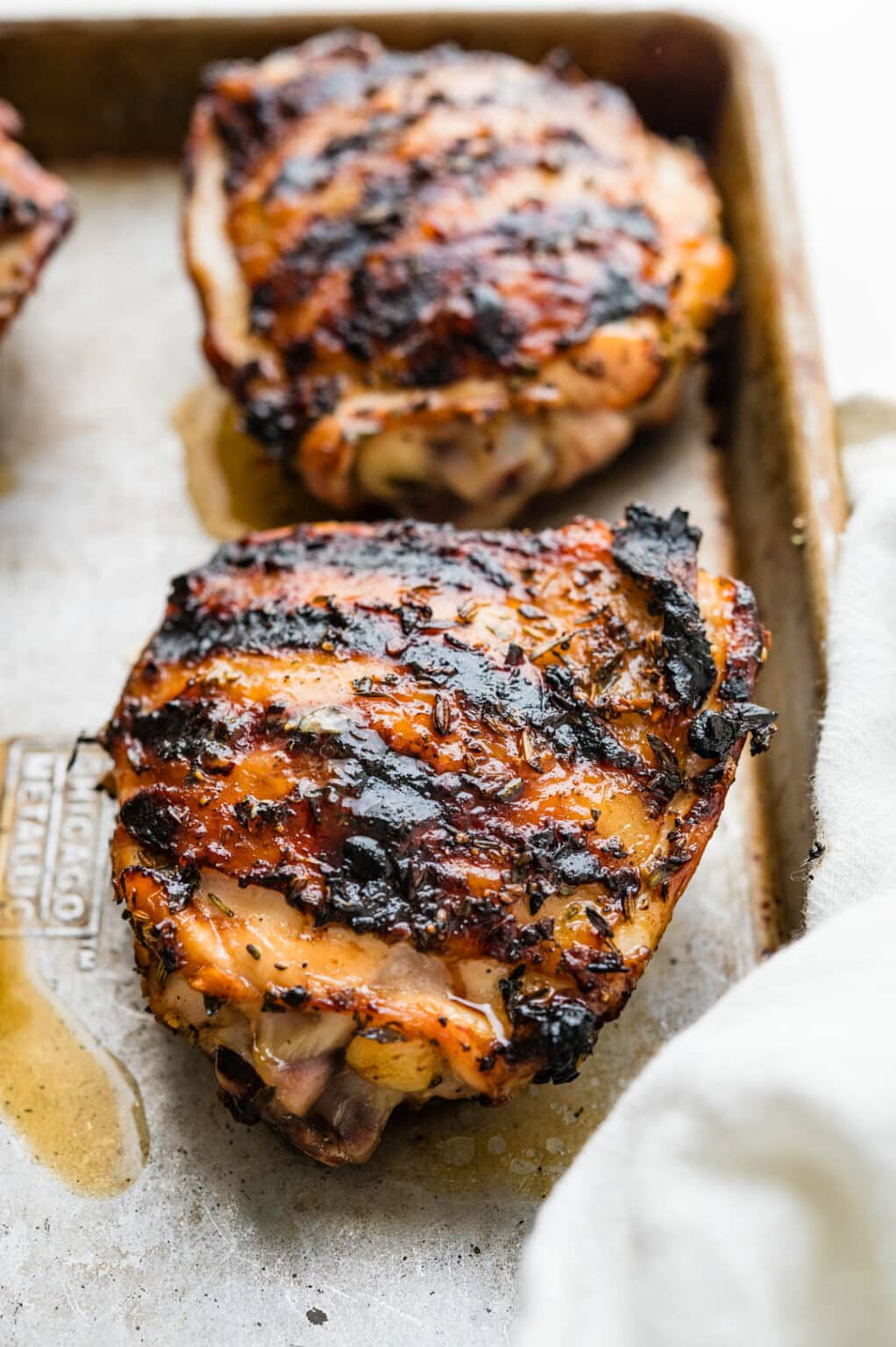 Grilled Chicken Thighs With Dry Rub Garlic Zest