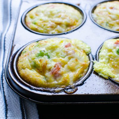 Smoked Gouda Omelette Cups - Garlic & Zest