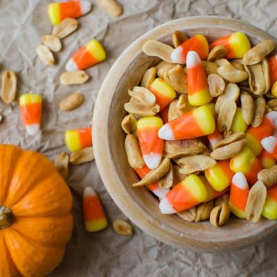 Candy Corn and Peanuts (fall snack mix) - Garlic & Zest
