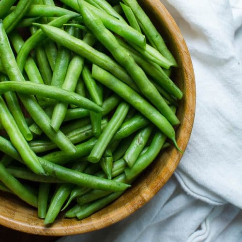 Spring Pesto Green Beans - Garlic & Zest