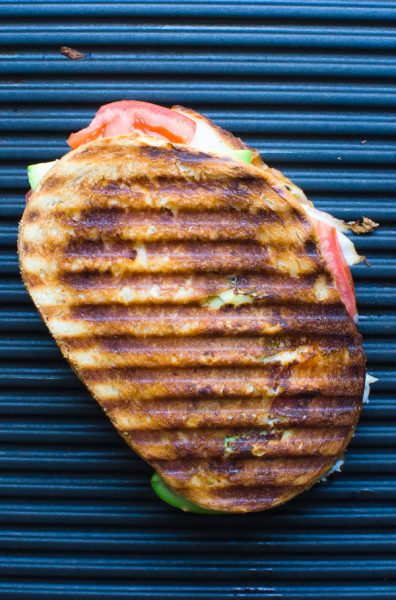 Chicken Panini with Sweet Red Pepper Aioli - Garlic & Zest