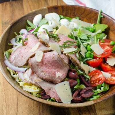 Cold Roast Beef Salad - Garlic & Zest