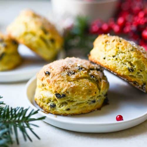 Orange Currant Breakfast Scones - Garlic & Zest