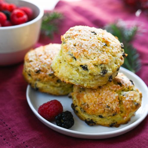 Orange Currant Breakfast Scones - Garlic & Zest