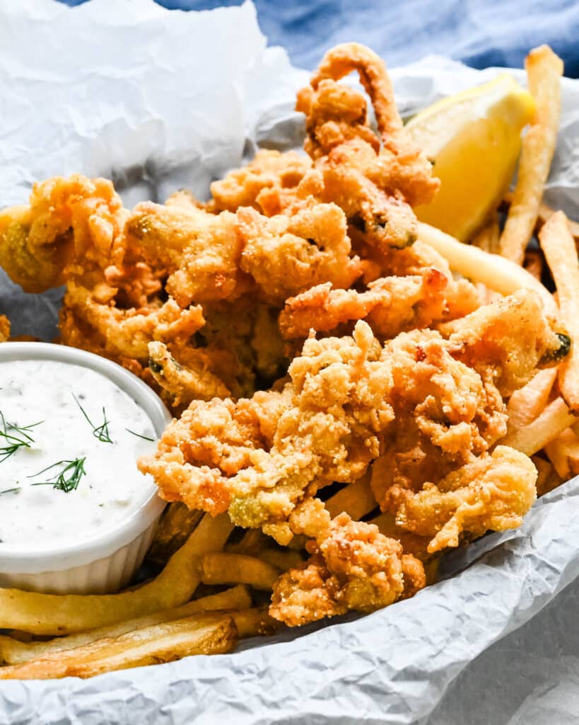 Crispy Fried Clams Recipe - Garlic & Zest