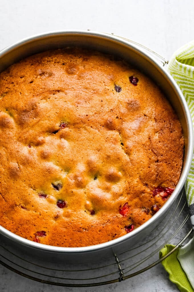 Cranberry Pear Upside Down Cake - Garlic & Zest