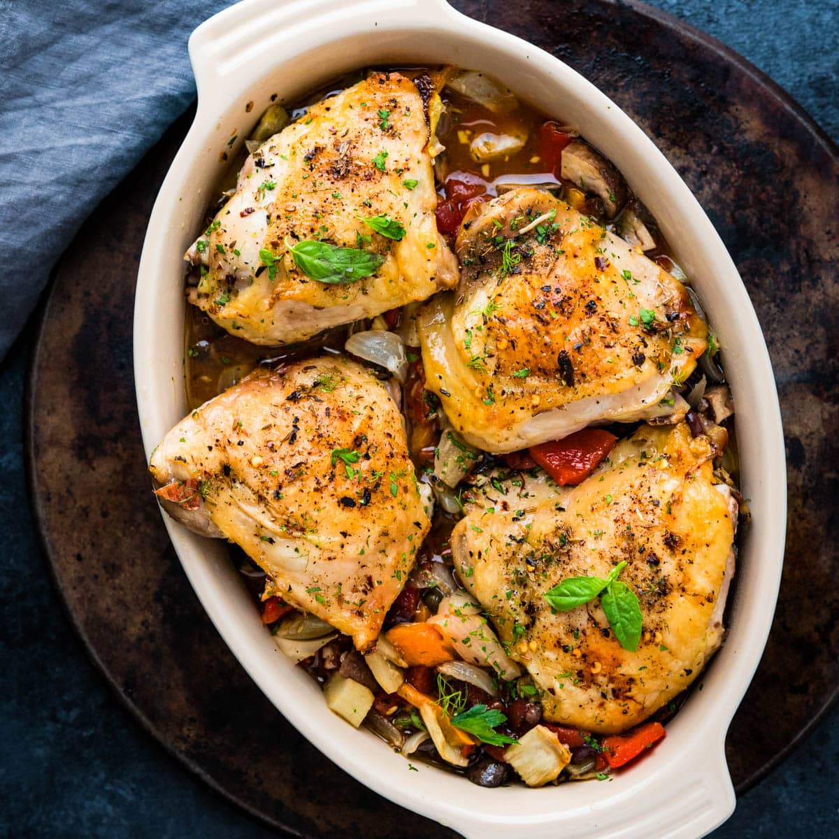 Easy Chicken Cacciatore Oven
