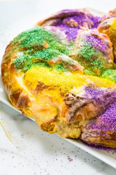 Traditional Mardi Gras King Cake Recipe - Garlic & Zest