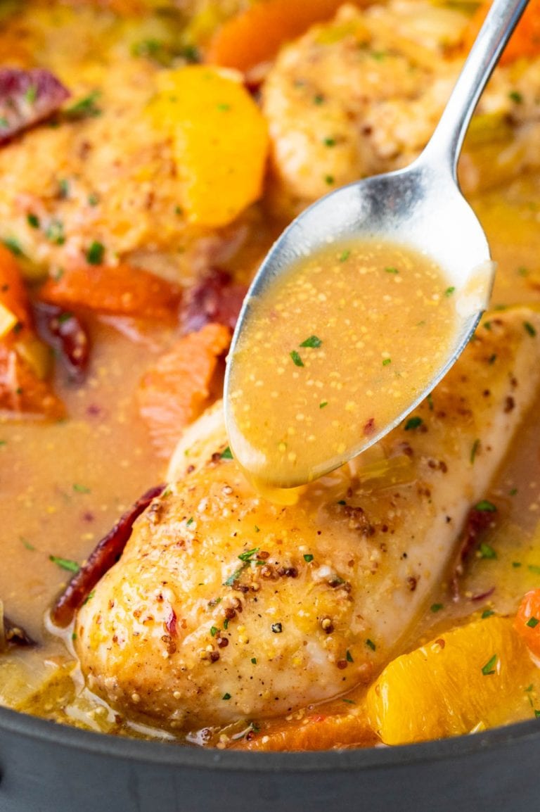 French Orange Dijon Chicken - Garlic & Zest
