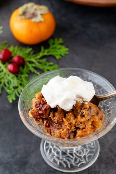 Holiday Persimmon Pudding Recipe - Garlic & Zest