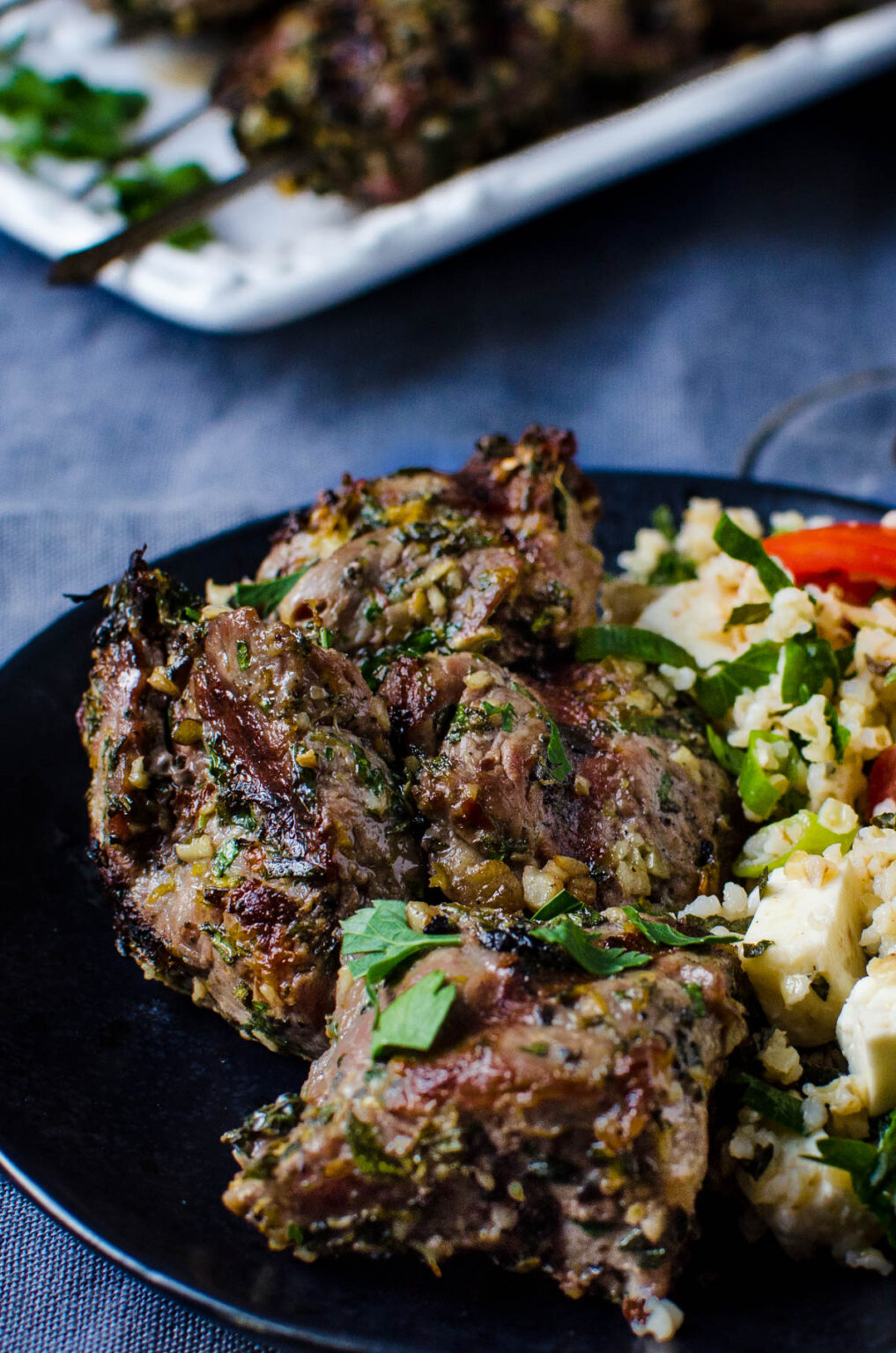 Grilled Lamb Kebabs - Garlic & Zest