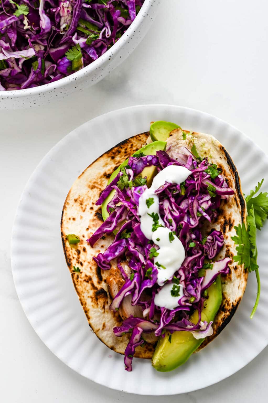 Red Cabbage Slaw - Garlic & Zest
