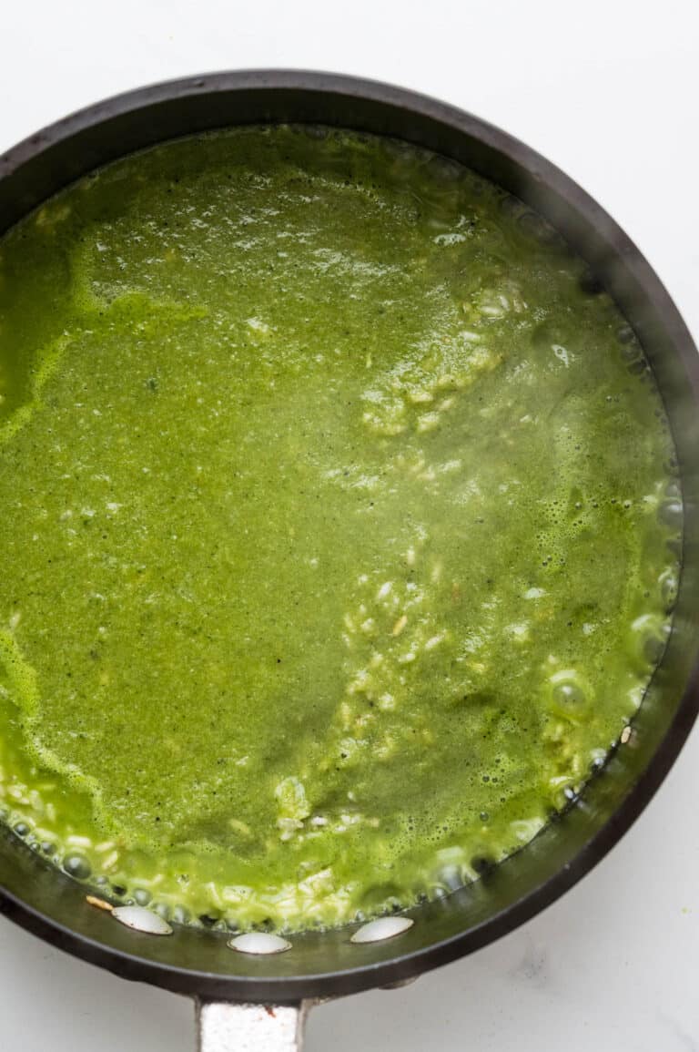 How To Make Green Rice (Arroz Verde) - Garlic & Zest