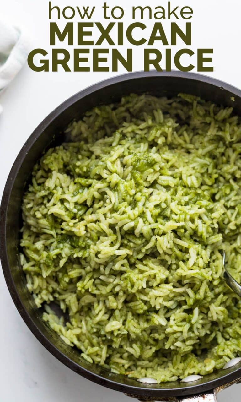 How To Make Green Rice (Arroz Verde) - Garlic & Zest