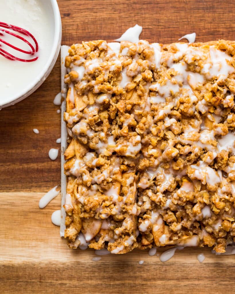 Cinnamon Walnut Apple Bars - Garlic & Zest