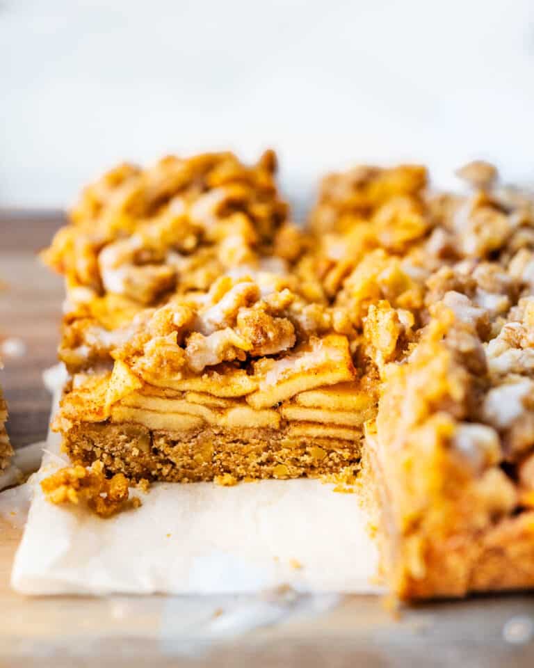 Cinnamon Walnut Apple Bars - Garlic & Zest