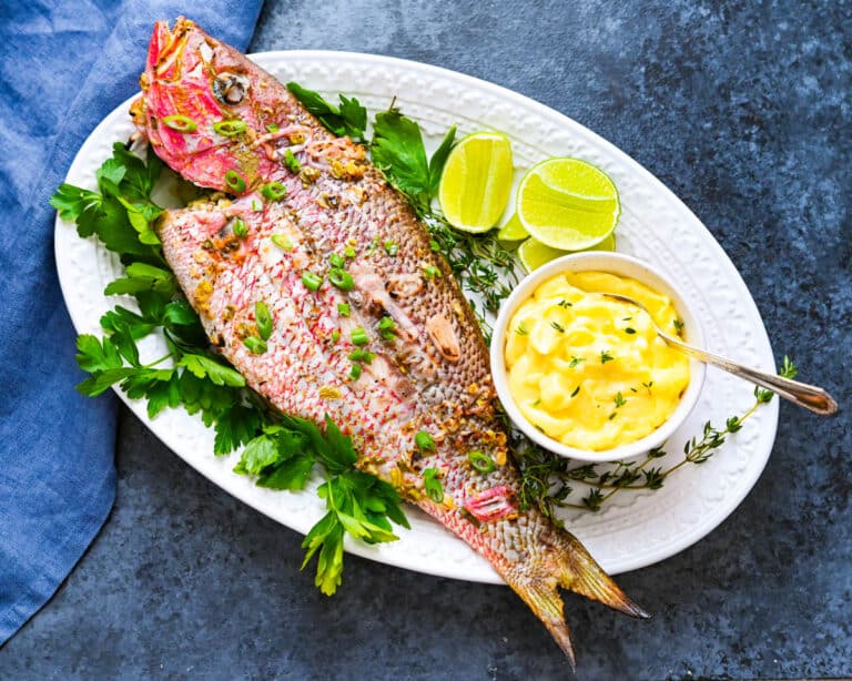 Caribbean Grilled Yellowtail Snapper - Garlic & Zest