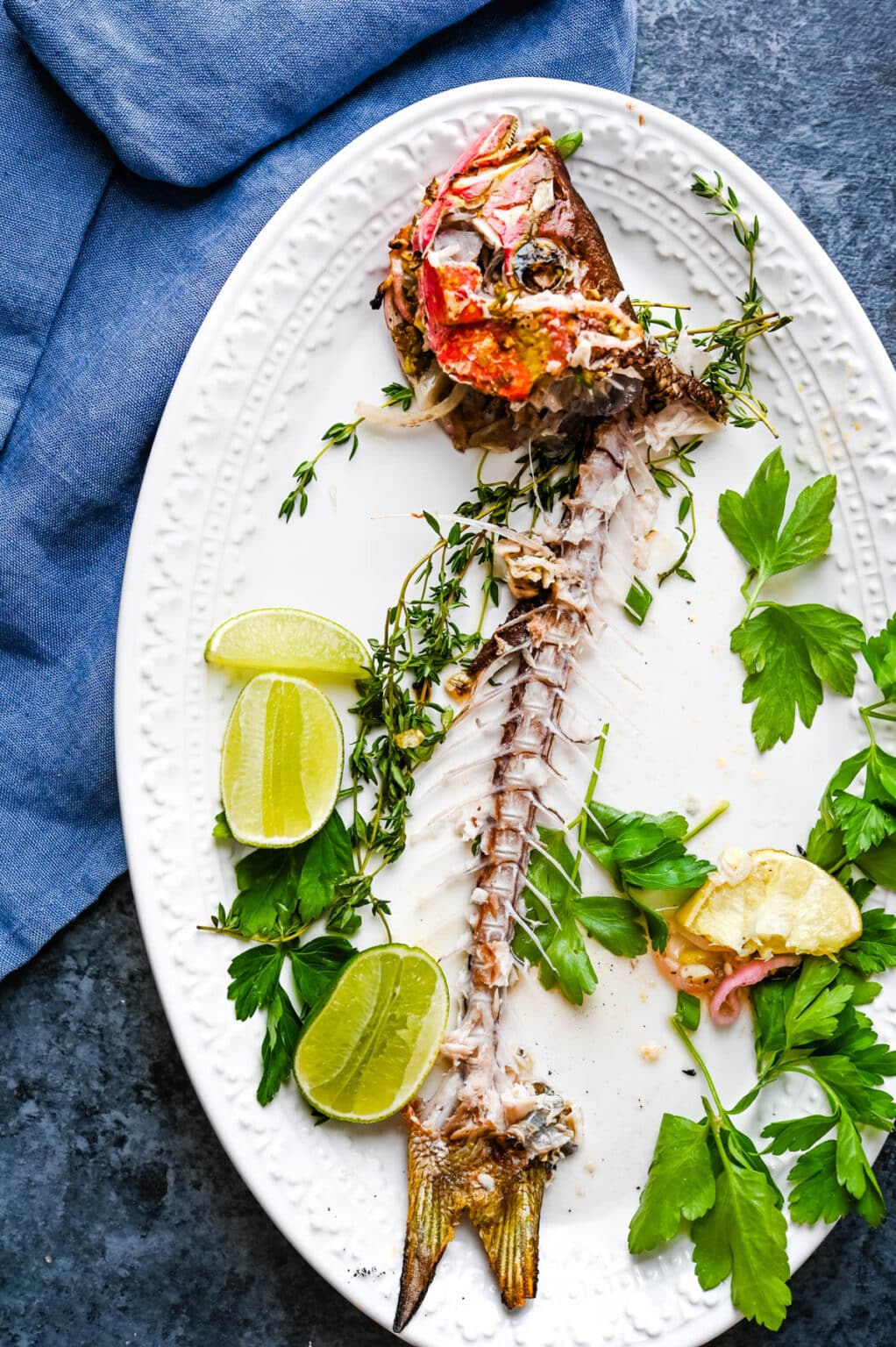 Caribbean Grilled Yellowtail Snapper - Garlic & Zest