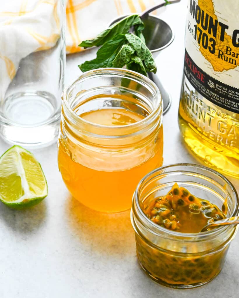 Bubbly Passion Fruit Mojito - Garlic & Zest