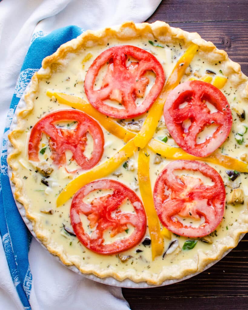 Ratatouille Veggie Quiche Recipe - Garlic & Zest