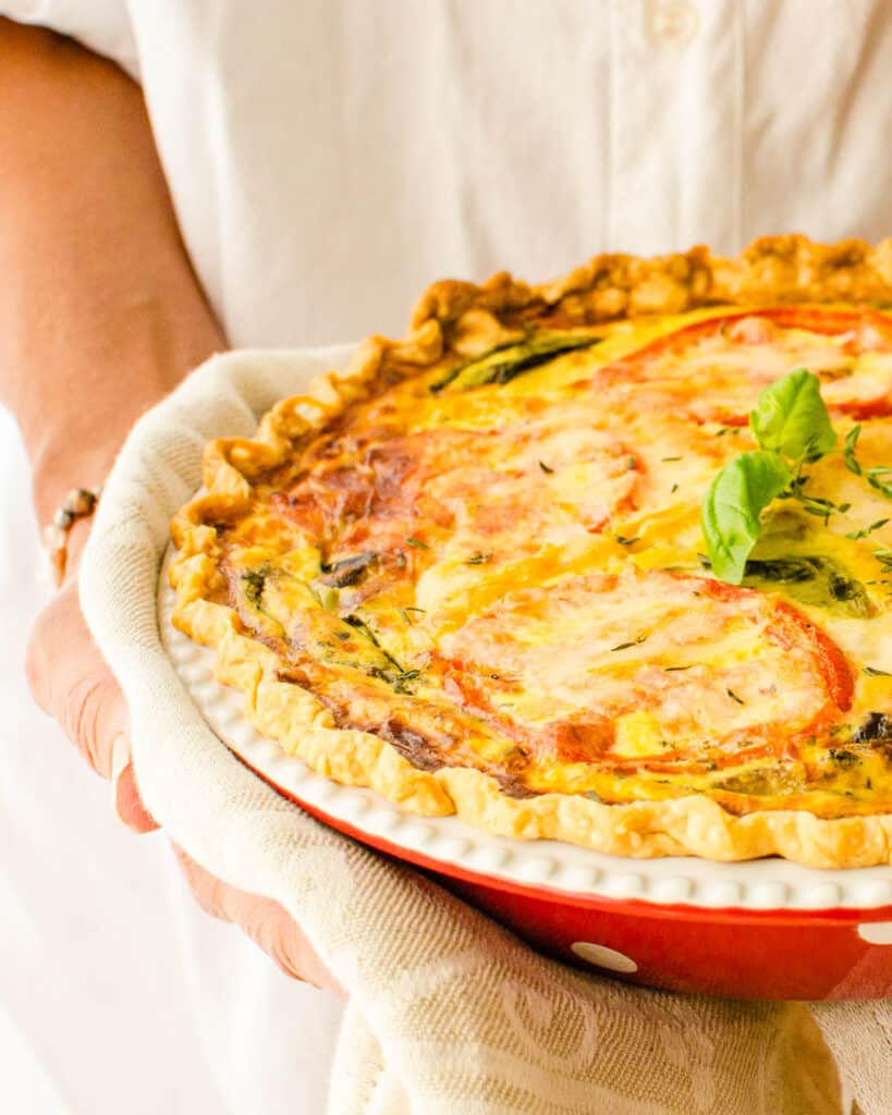 Ratatouille Veggie Quiche Recipe - Garlic & Zest