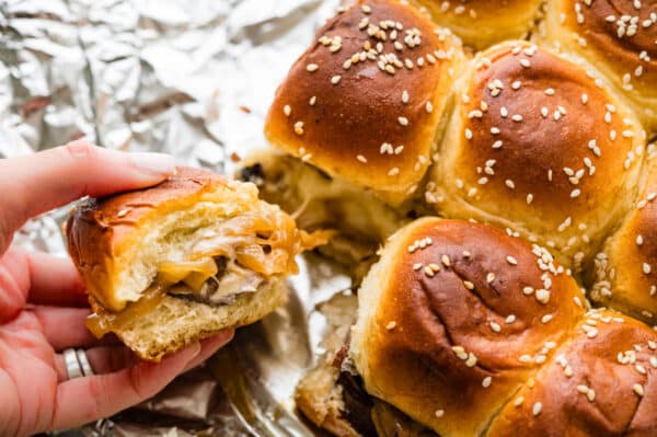 Ultimate Steak and Cheese Sliders - Garlic & Zest