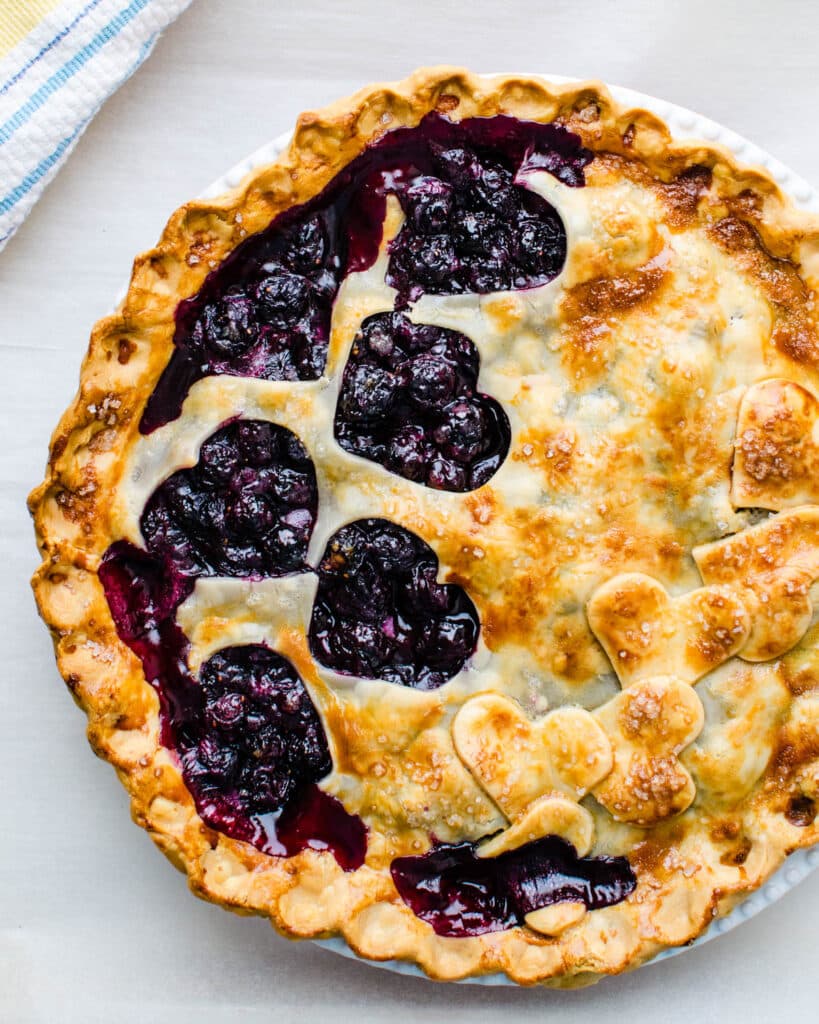 Blueberry Pie with Blueberry Pie Filling from fresh or frozen fruit ...