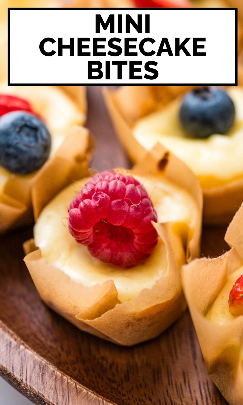 Mini Cheesecake Bites (Easy Bite-Size Cheesecake Recipe) - Garlic & Zest