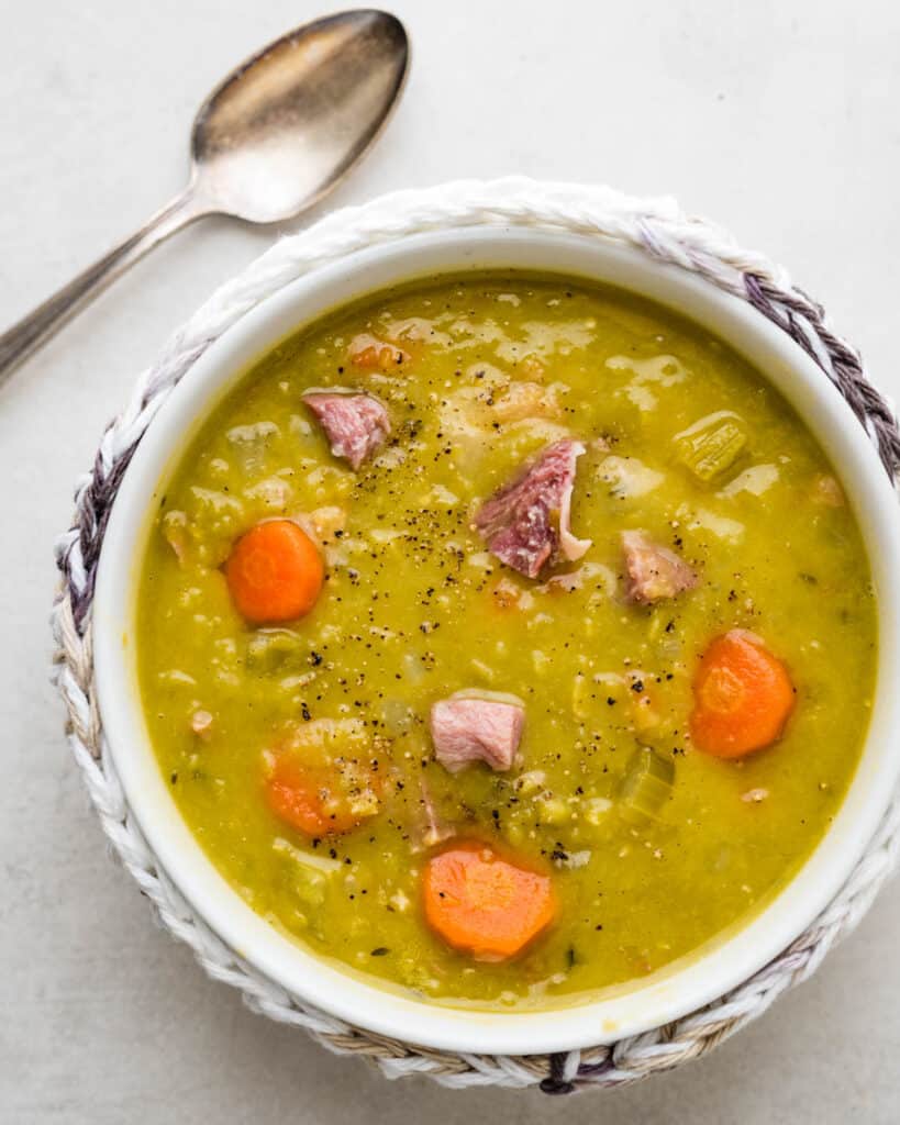 Ham Bone Split Pea Soup - Garlic & Zest