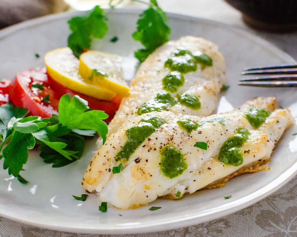 Hogfish Recipe with Adriatic Sauce - Garlic & Zest