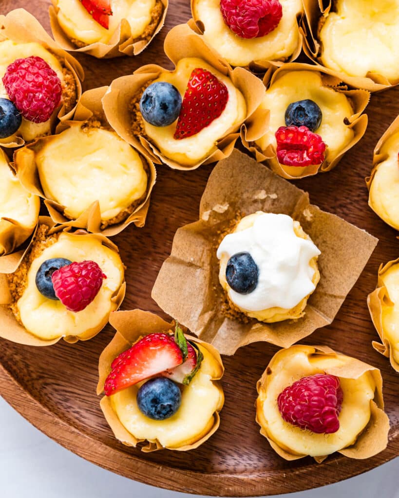 Mini Cheesecake Bites (Easy Bite-Size Cheesecake Recipe) - Garlic & Zest